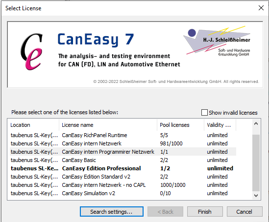 Lizenz aus einem Netzwerklizenzpool ausleihen